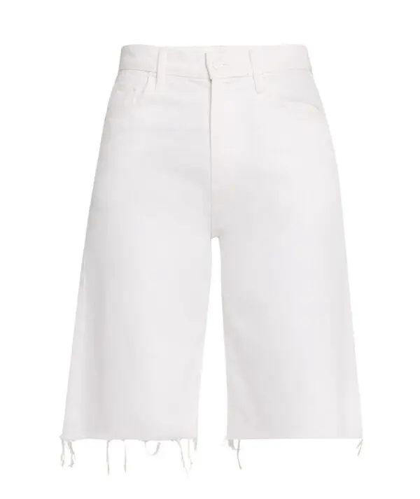 MOTHER The Maven Bermuda Fray Denim Shorts