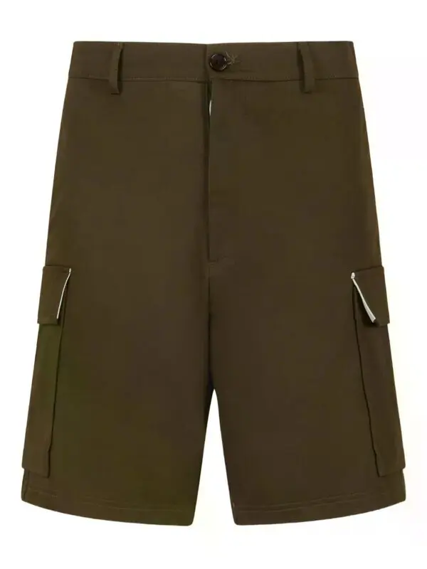 Marni Gabardine Cargo Shorts - 00v58 Deepsage