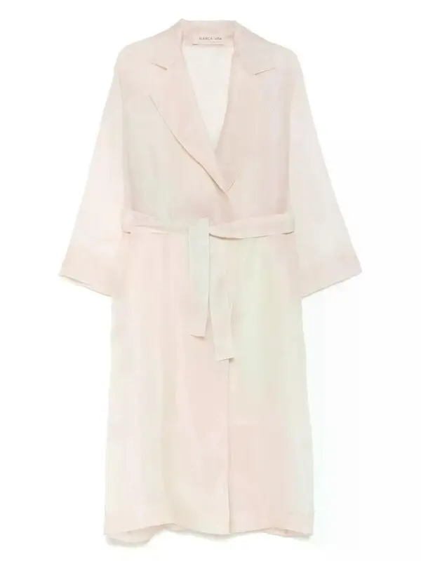 BLANCA VITA Transparent Trench Coat