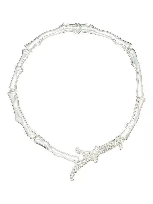 Tory Burch Coral Design Crystal Necklace