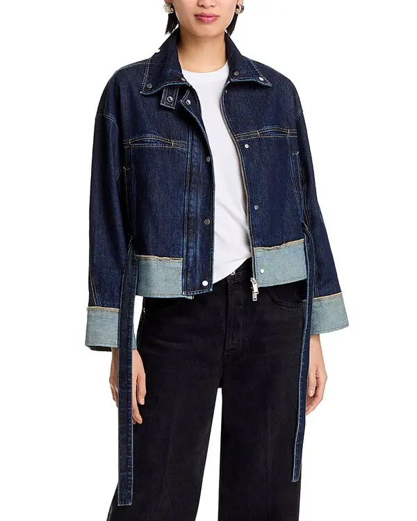 3.1 Phillip Lim Boxy Denim Jacket - Dark Indigo