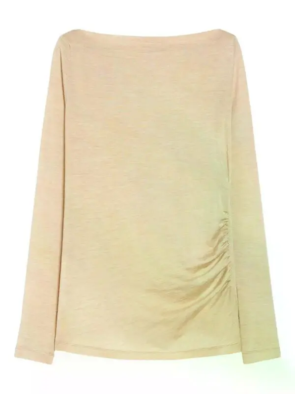 Max Mara Ruched Long-sleeve Top