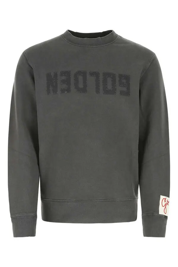 Golden Goose Cotton Crew-neck Sweatshirt - Grey
