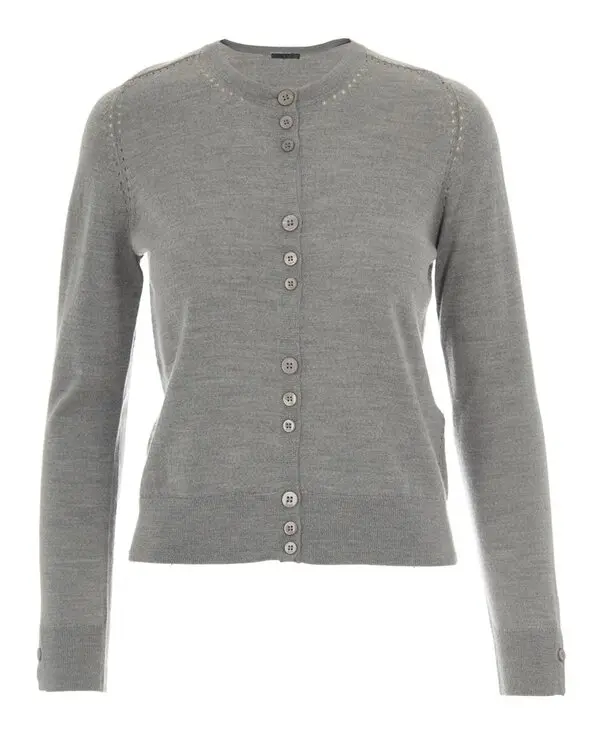 Liu Jo Virgin Wool Cardigan - Grey