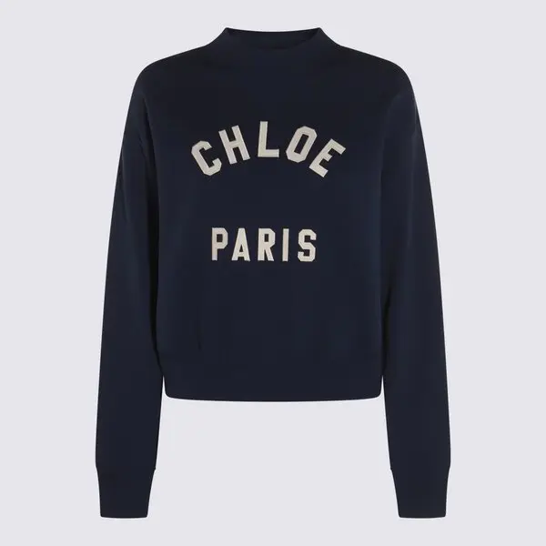 Chloé Cotton Sweatshirt - Classic Navy