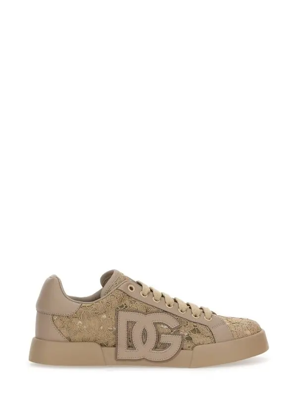 Dolce & Gabbana Low Top Embroidered Sneakers