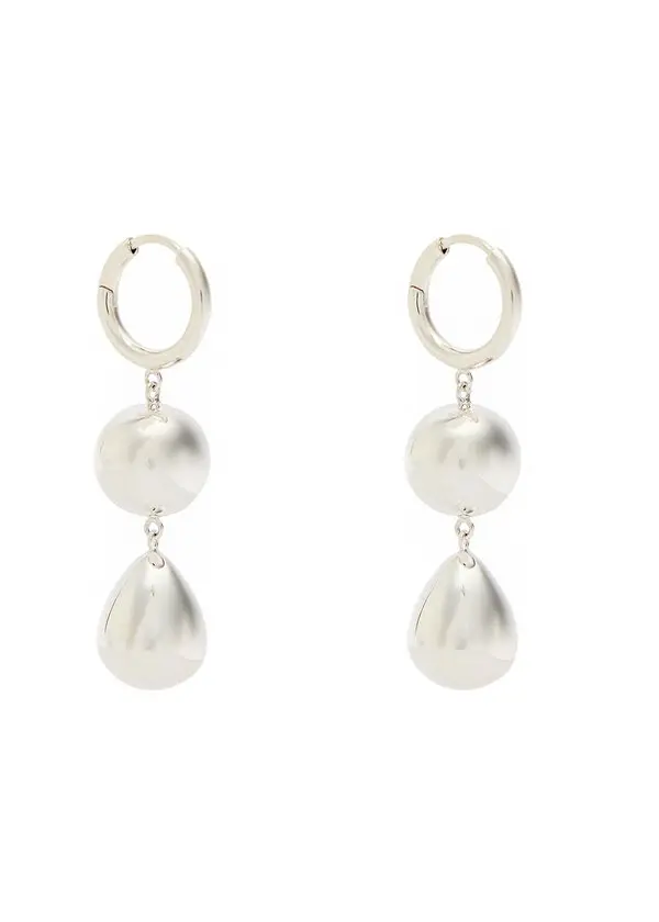 Lié Studio The Catherine Sterling Hoop Earrings - Silver