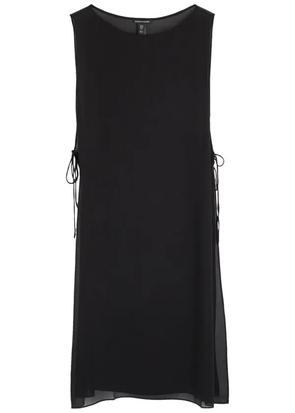 Eileen Fisher Sheer Silk-chiffon Poncho
