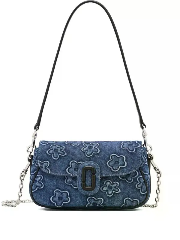 Marc Jacobs The Puffy Daisy Denim Clover Shoulder Bag - Blue