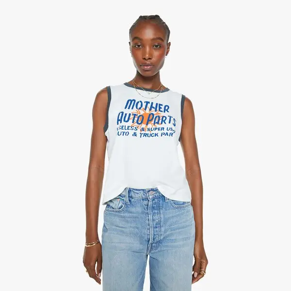 MOTHER The Strong And Silent Type Auto Parts Muscle Tee