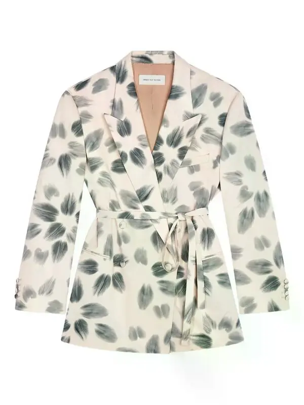 Dries Van Noten Leaf-print Blazer