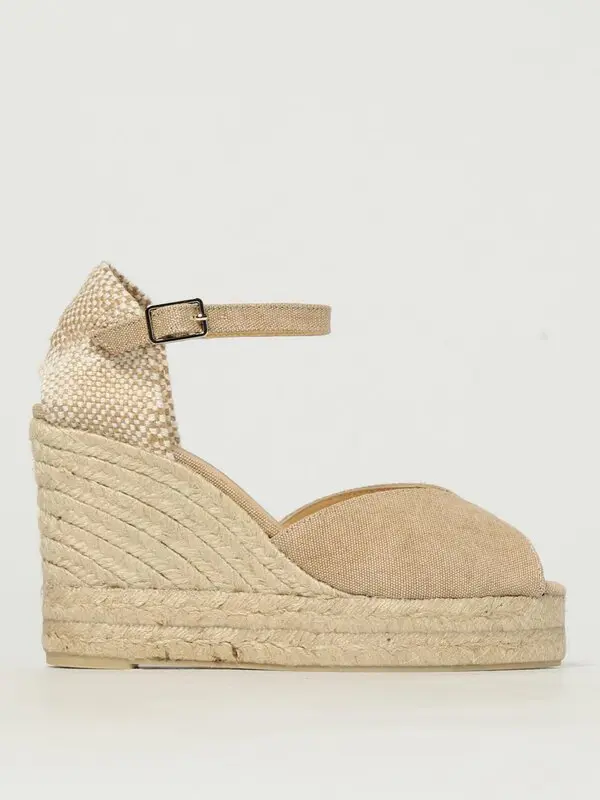 CastaÑer Heeled Espadrille Sandal - Beige