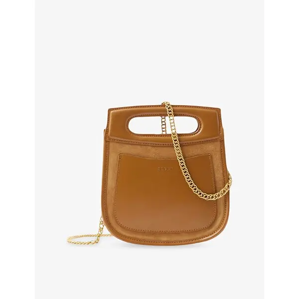 Soeur Cheri Mini Leather And Suede Cross-body Bag