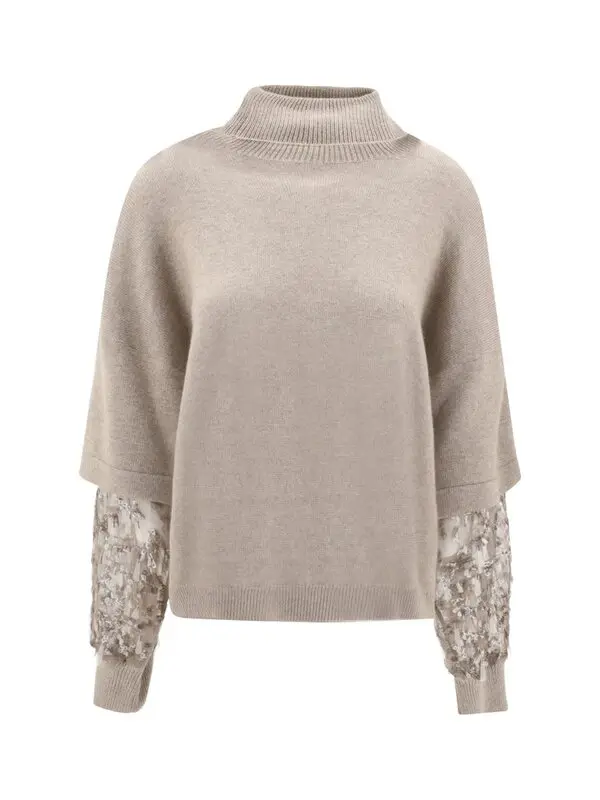 Brunello Cucinelli Cashmere Turtleneck Knitwear - Brown