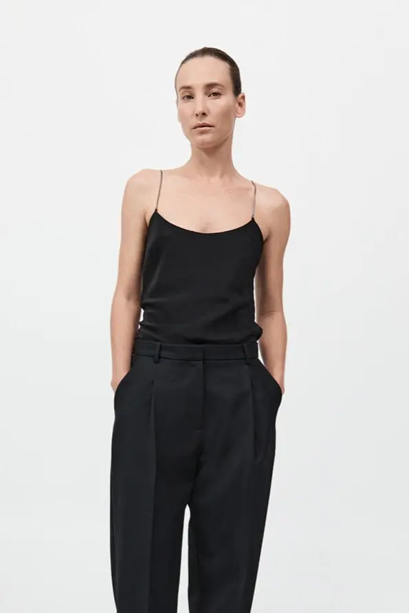 ST. AGNI Fine Chain Silk Cami