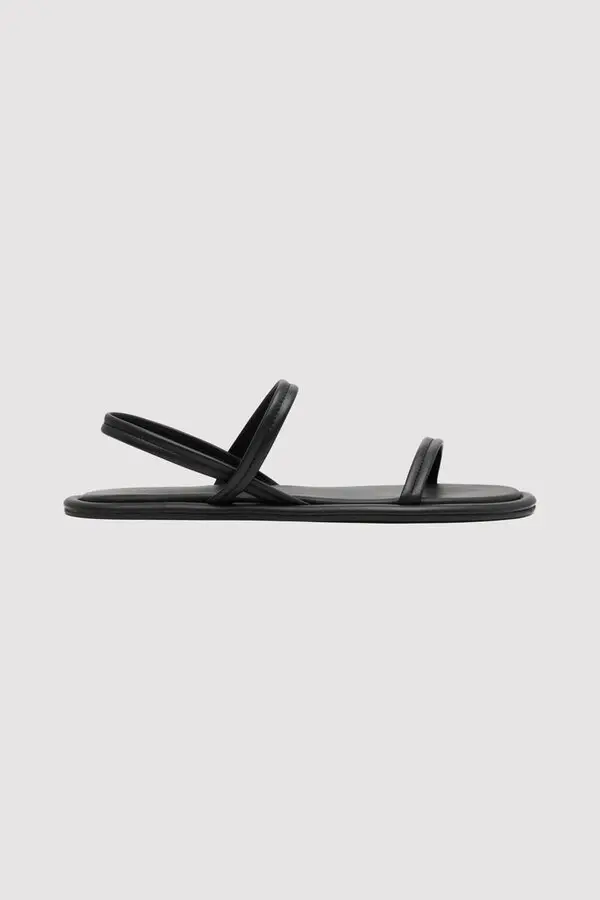 ST. AGNI Fine Strap Sandal - Black
