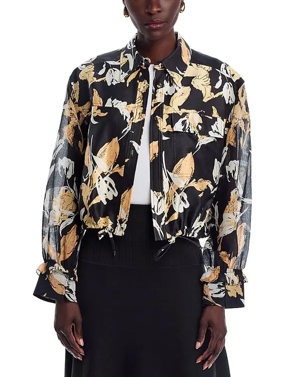 3.1 Phillip Lim Joyful Tulips Cropped Jacket