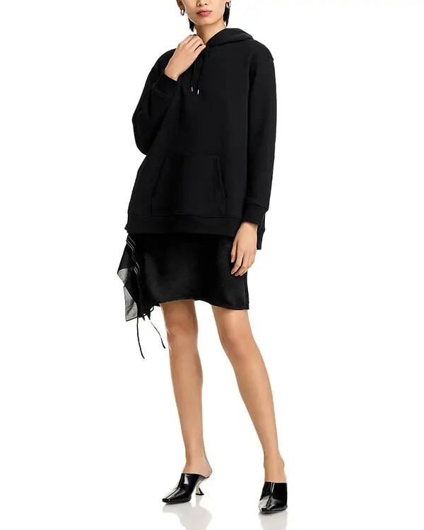 3.1 Phillip Lim Hoodie Combo Dress With Slip Skirt