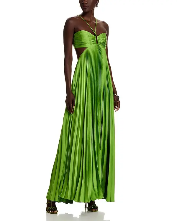 A.L.C. Moira Cutout Halter Dress