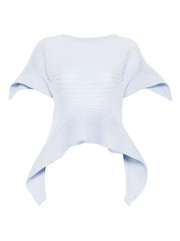 Issey Miyake Subdued Knit Top - Blue