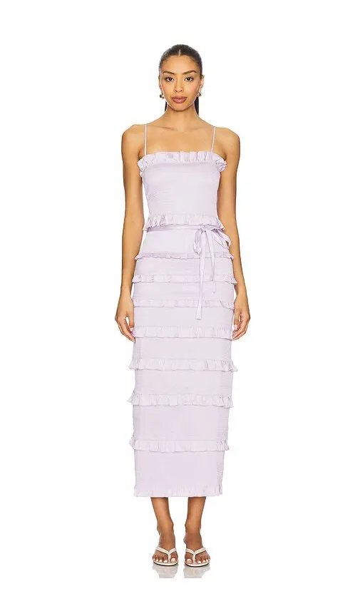 V. CHAPMAN Lily Dress - Lavender Fog