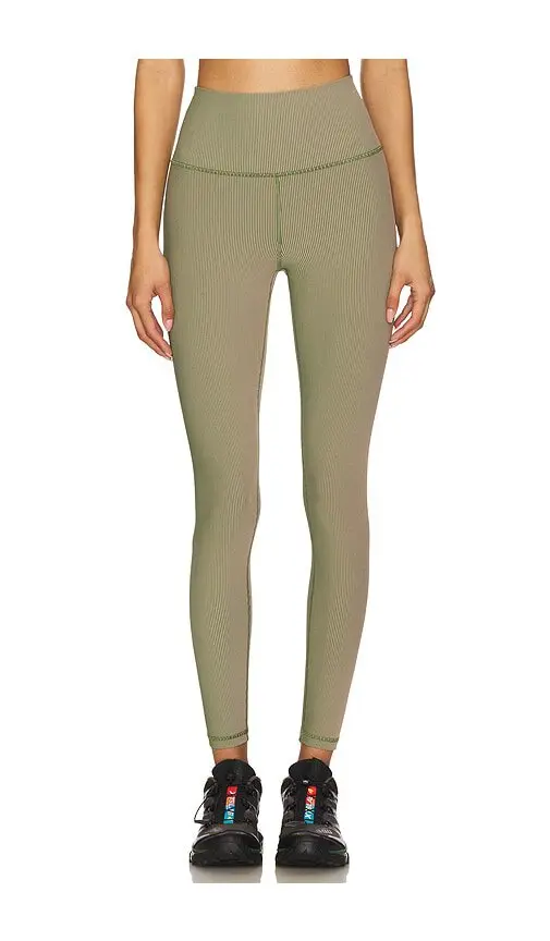 Spiritual Gangster Lotus 2-tone 7/8 Legging In Sage