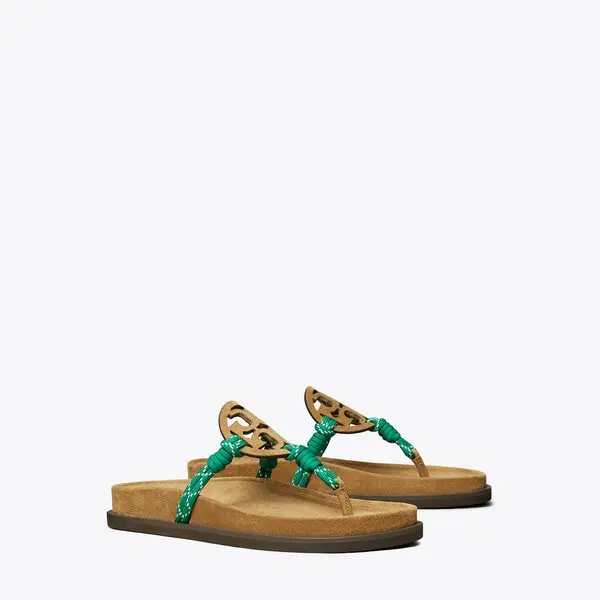 Tory Burch Miller Cloud Rope Sandal - Alce/green Multi