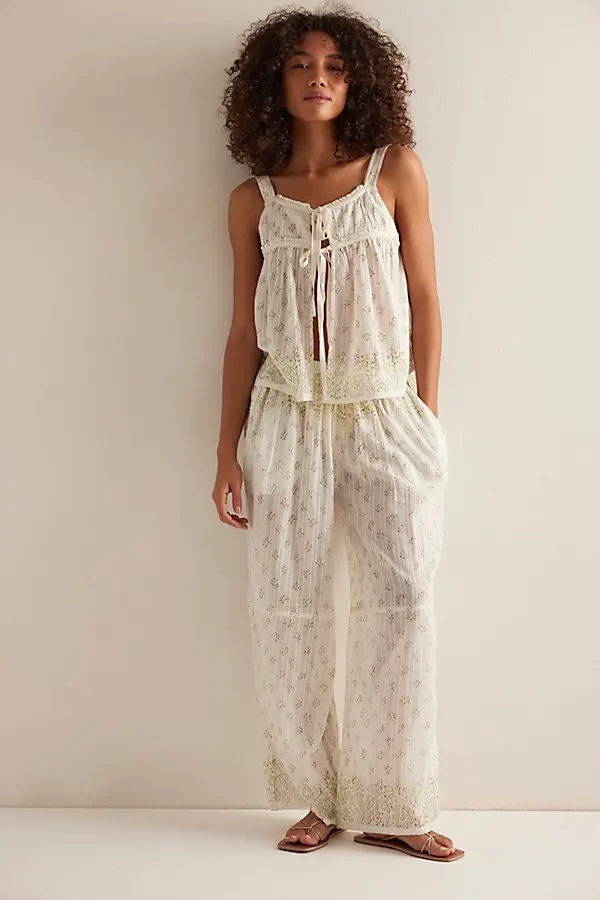 Free People Talk Tonight Set - Ivory Combo