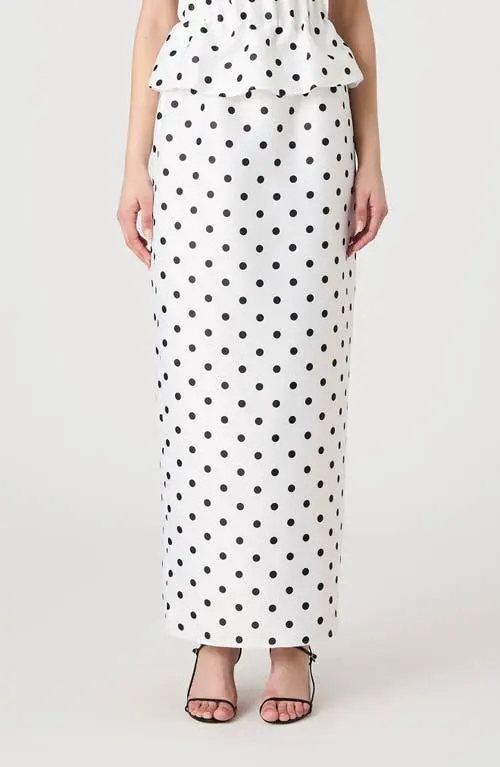 French Connection Polka Dot Maxi Skirt