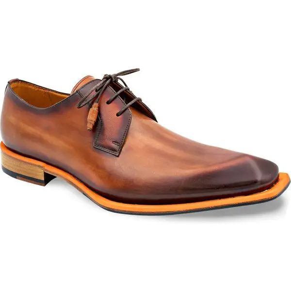 Mezlan Patina Derby - Cognac Rust