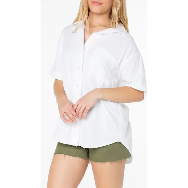 Roxy Maile Cotton Gauze Button-up Shirt