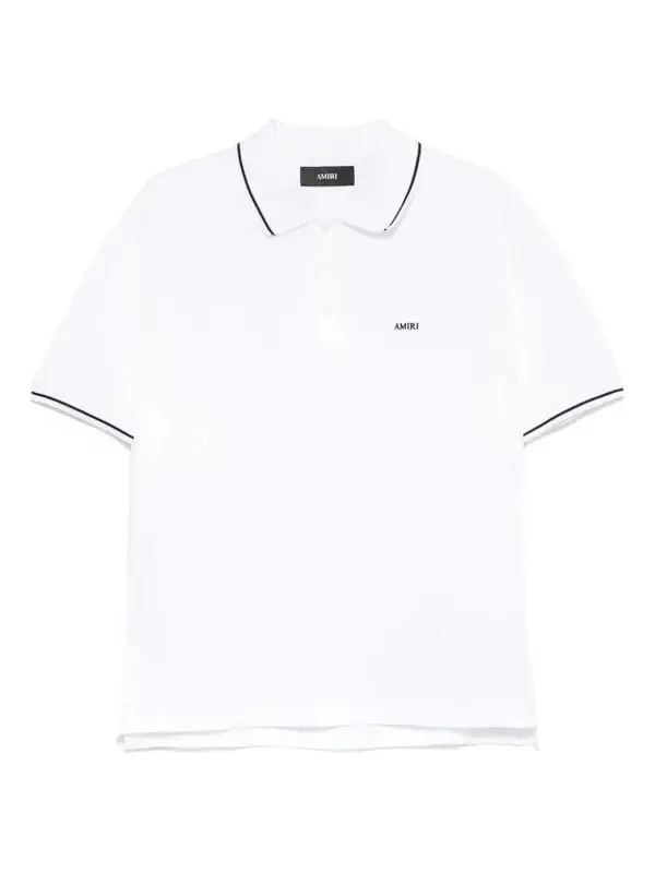 Amiri Cotton Polo Shirt - White