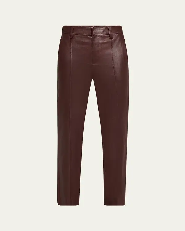 Brunello Cucinelli Kick-flare Leather Pants
