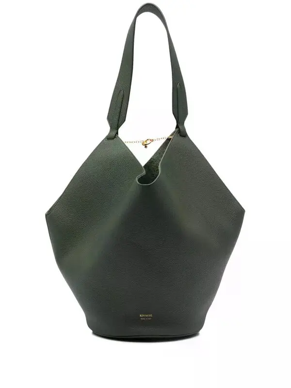 Khaite Small Lotus Tote Bag - Green