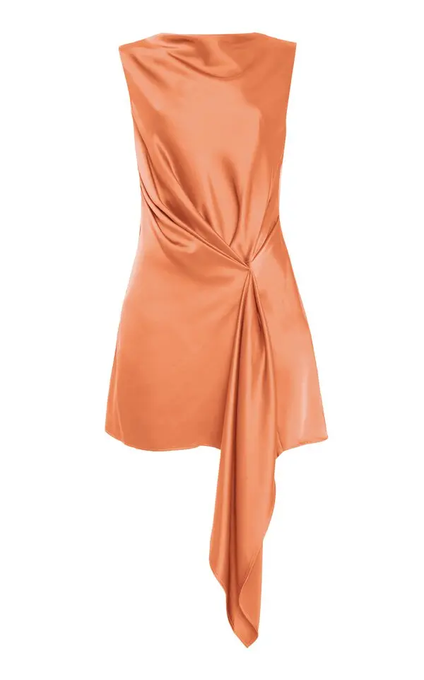 Significant Other Alyssa Satin Mini Dress - Orange