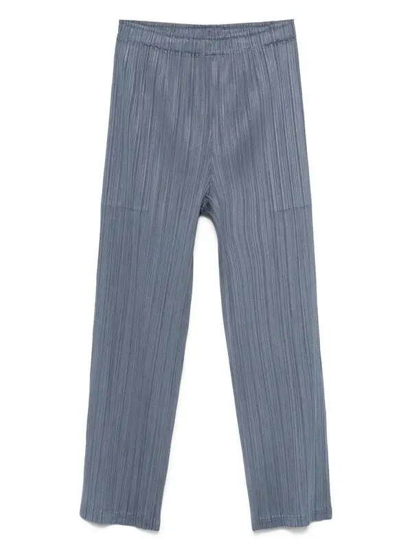 Issey Miyake Pleated Trousers - Blue