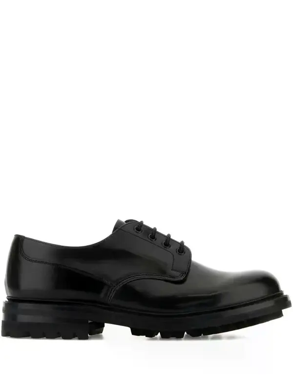 Church's Polished Leather Lace-up Shoes - Black