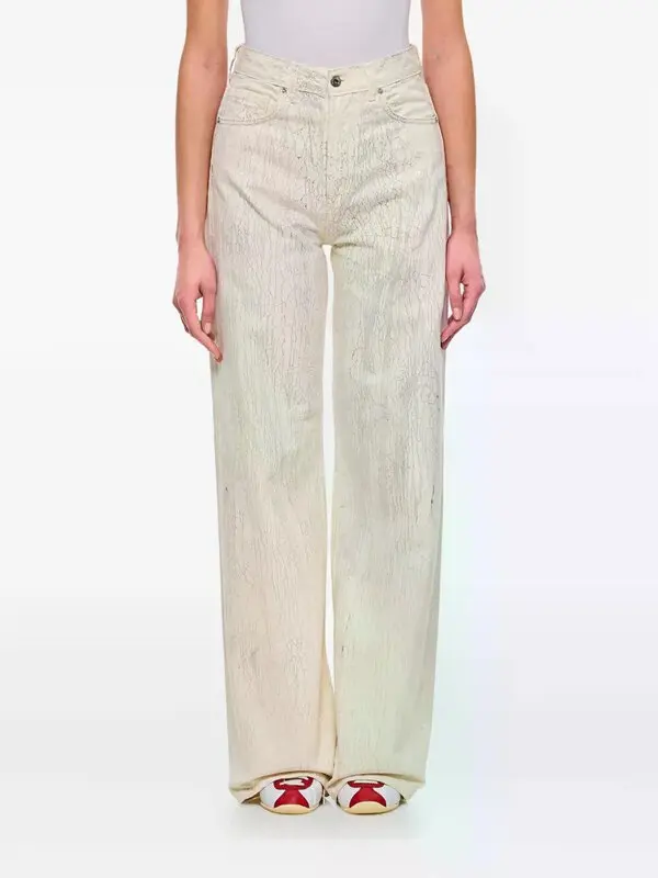 HALFBOY Cracked-effect Jeans
