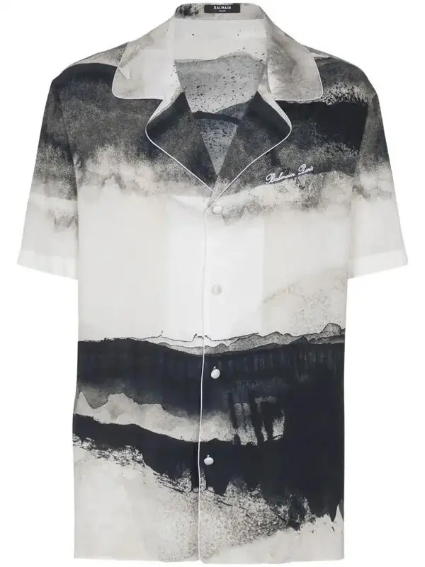 Balmain Moon-print Shirt