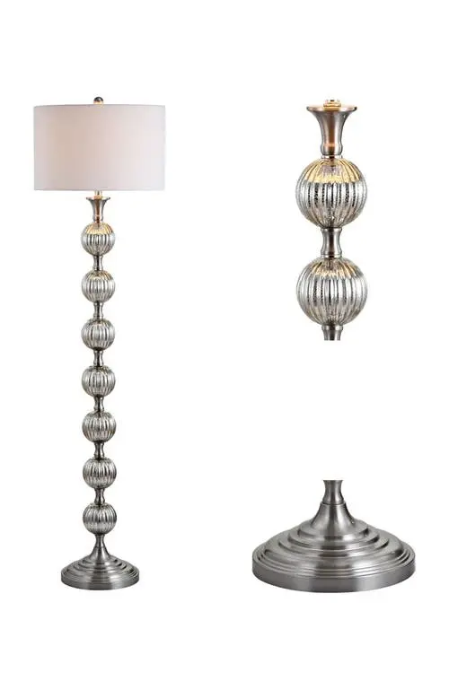 JONATHAN Y Oslo 60.5" Glass/metal Led Floor Lamp