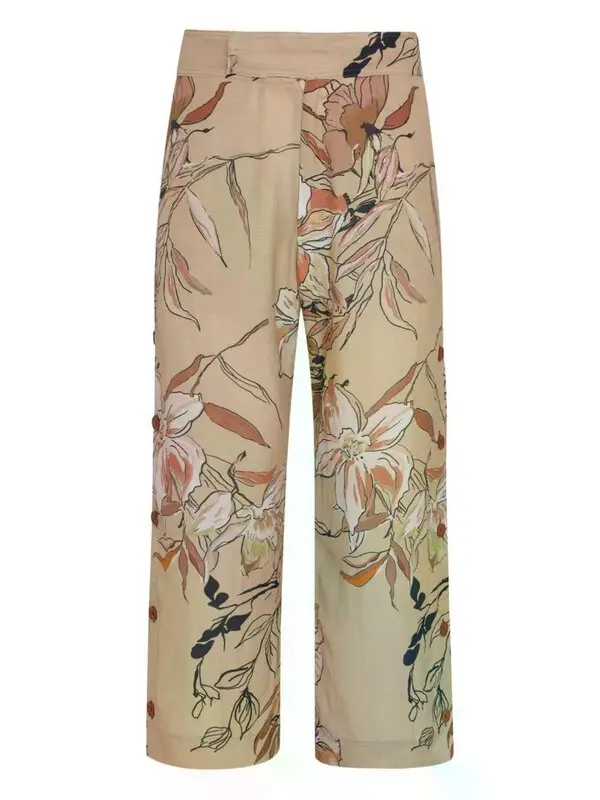 AMIR SLAMA Floral-print Trousers