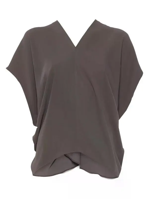 MAISON MARGIELA Draped Blouse - Brown