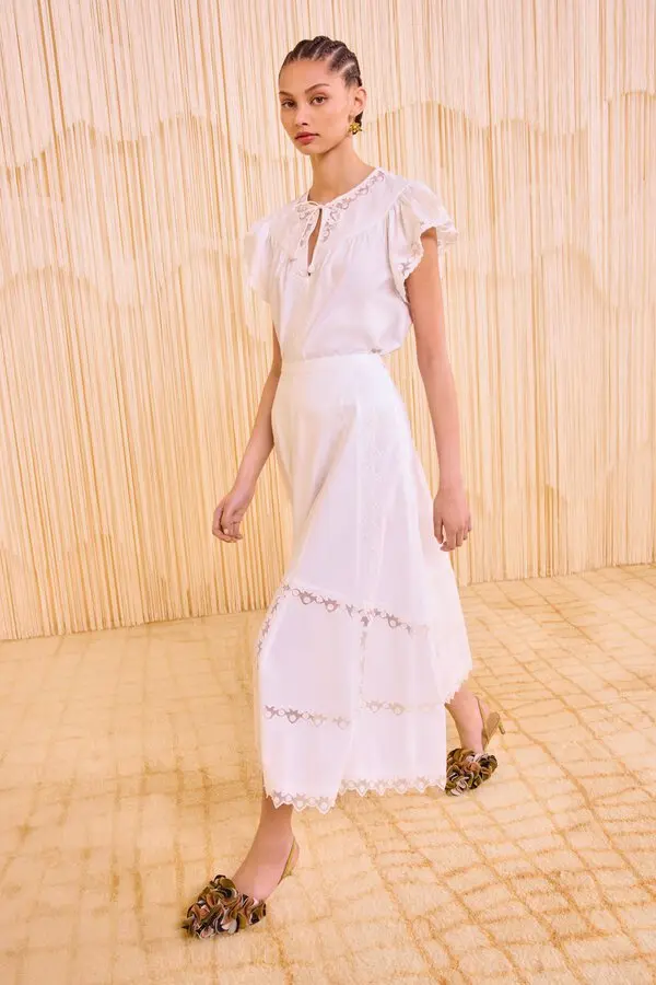 Ulla Johnson Lucia Flared Skirt - Pristine