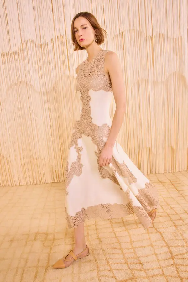 Ulla Johnson Arlette Sleeveless Handkerchief Dress - Travertine