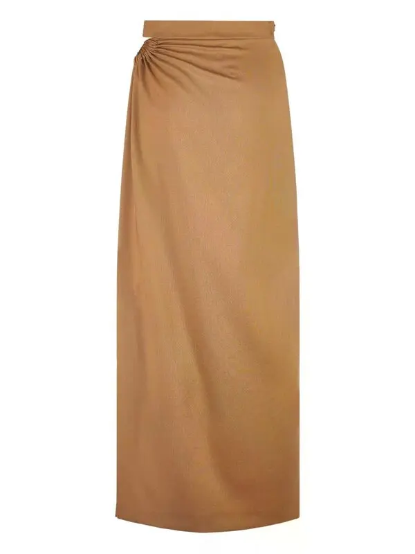 Max Mara Gathered Maxi Skirt
