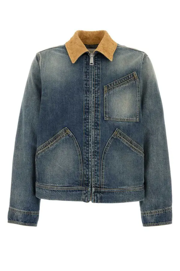 Alexander McQueen Denim Workwear Jacket - Bluewashedsand