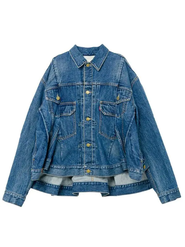 Sacai X Levi`S Levi'S Denim Jacket In Blue - 26% Off