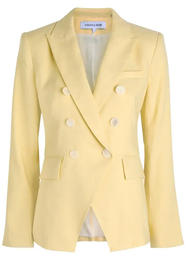 Veronica Beard Miller Dickey Linen-blend Blazer