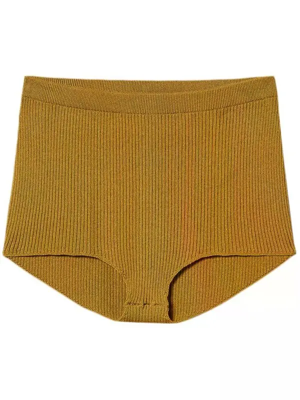 TWINSET Knitted Mini Shorts - Green