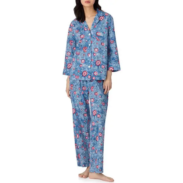 Ralph Lauren Monogram Pajamas - Blue Print